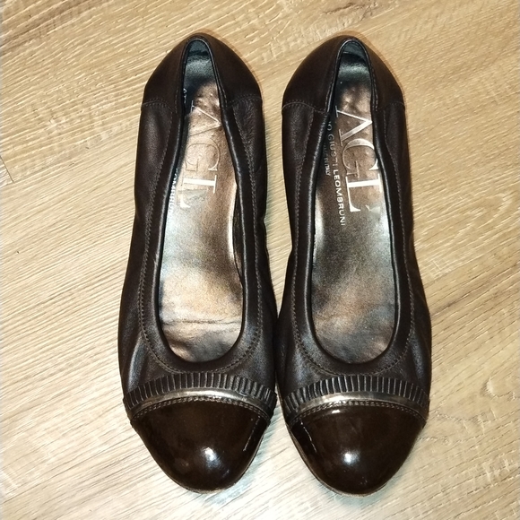 Attilio Giusti Leombruni | Shoes | Agl Leather Low Heel Ballet Shoes ...